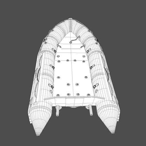 3d model inflatable boat