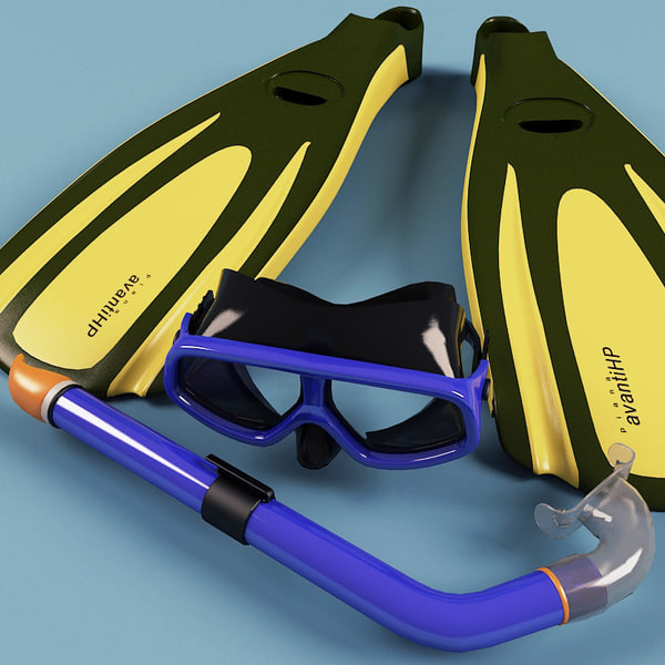 swim set 3d model