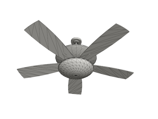 modern ceiling fan 3d model