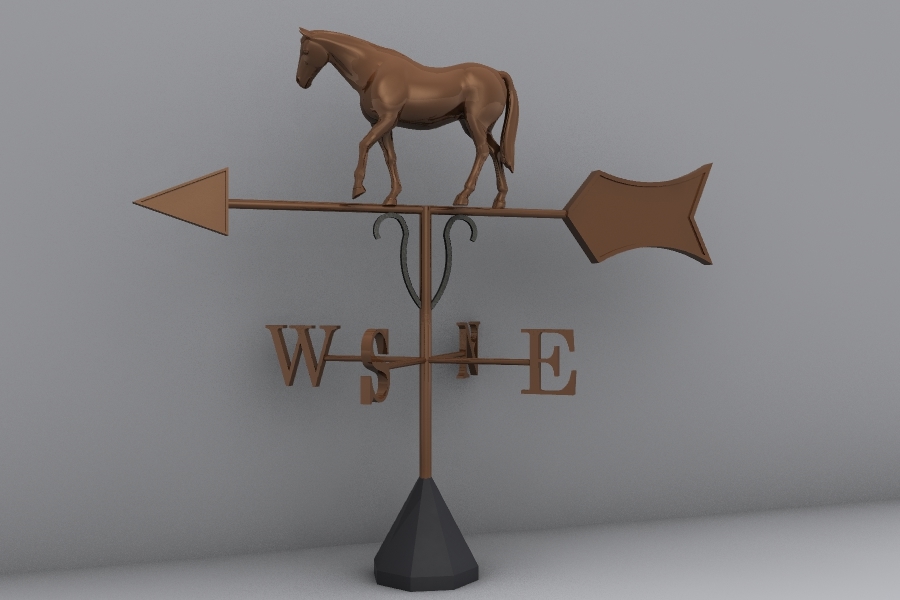 3d model weather vane
