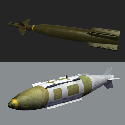 gbu-10 pavewayii gbu-31 jdam 3d model