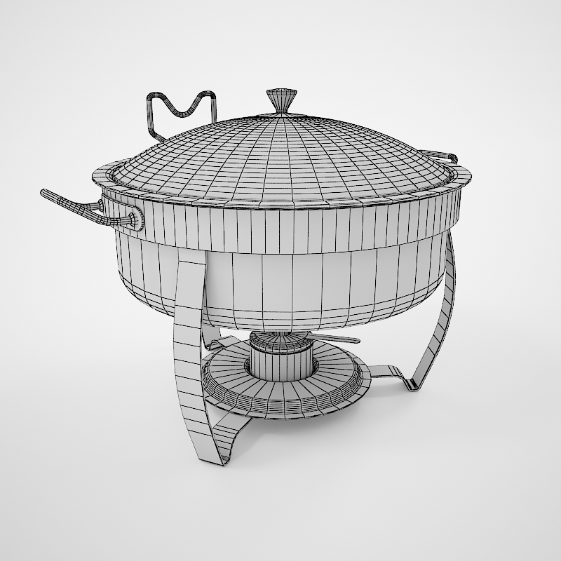 3d model chafing dish