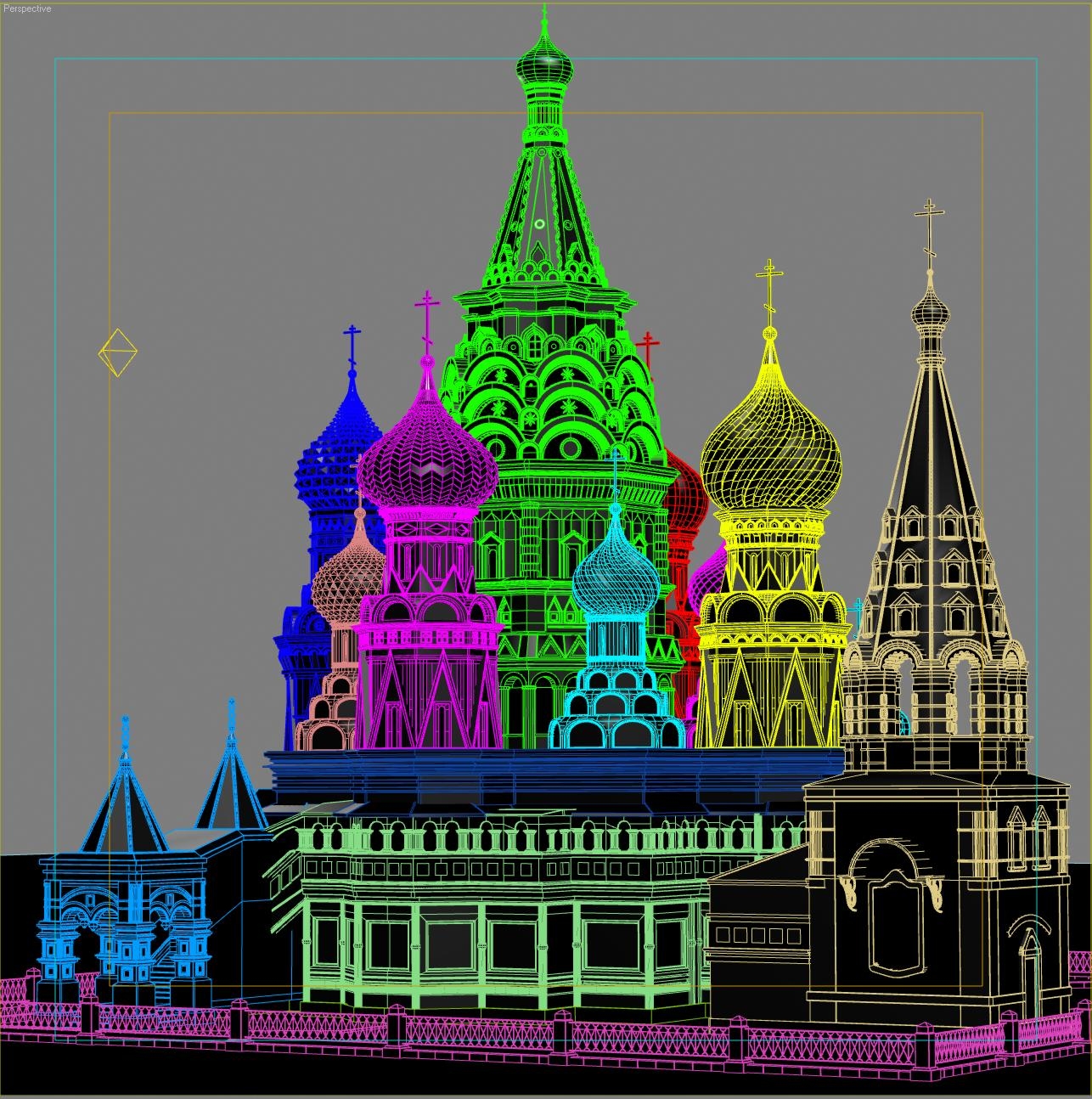moscow st basil s cathedral 3d model