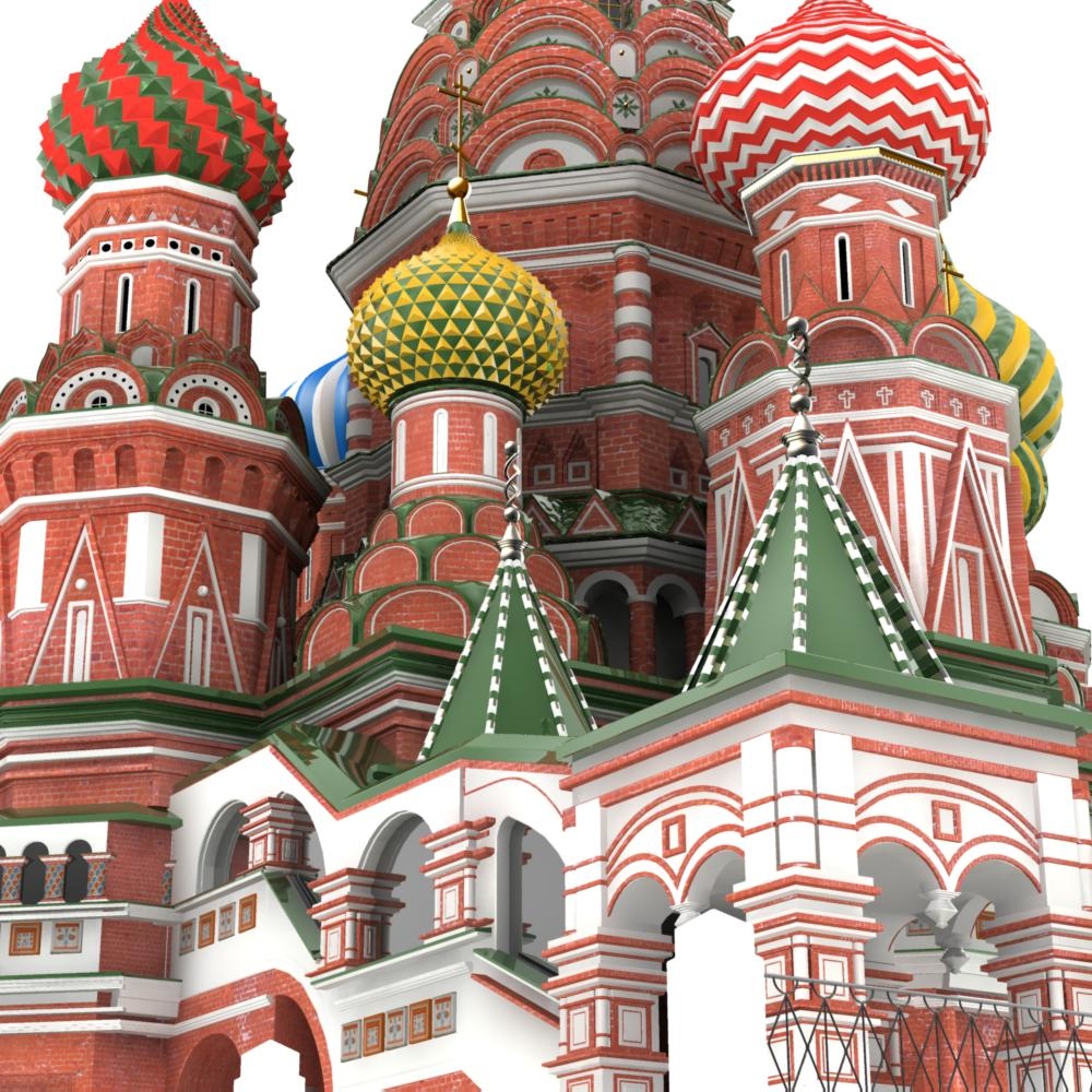 moscow st basil s cathedral 3d model