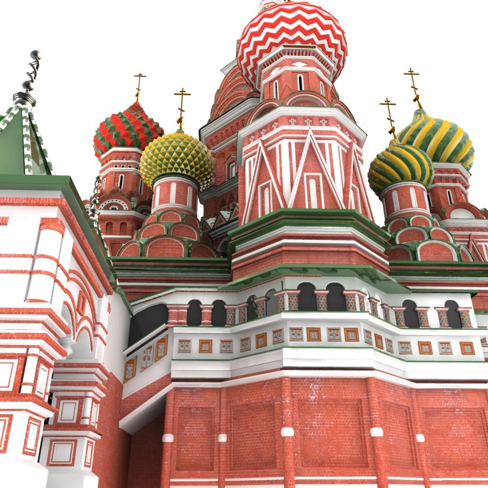 moscow st basil s cathedral 3d model