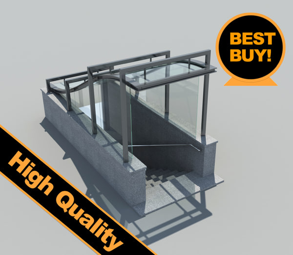 modelo 3d Entrada de metro - TurboSquid 464778