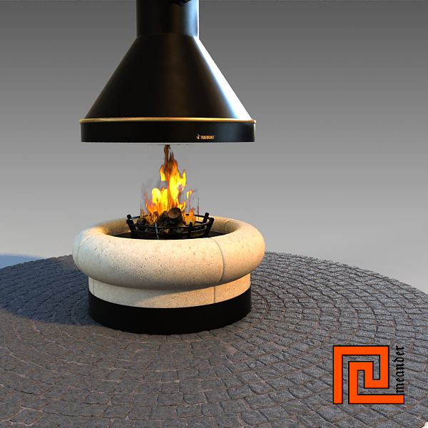fireplace zeus 3d model