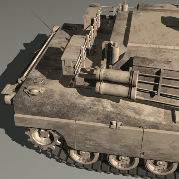 3d model m1a1 abrams battle tank