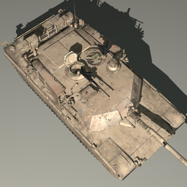 3d model m1a1 abrams battle tank