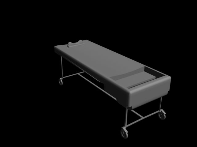 free autopsy table 3d model