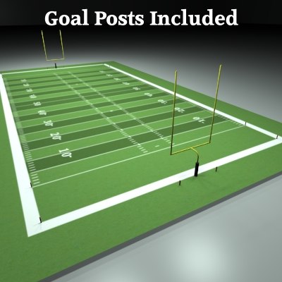 3d football field model