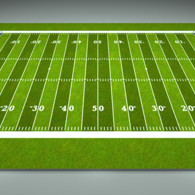 3d football field model