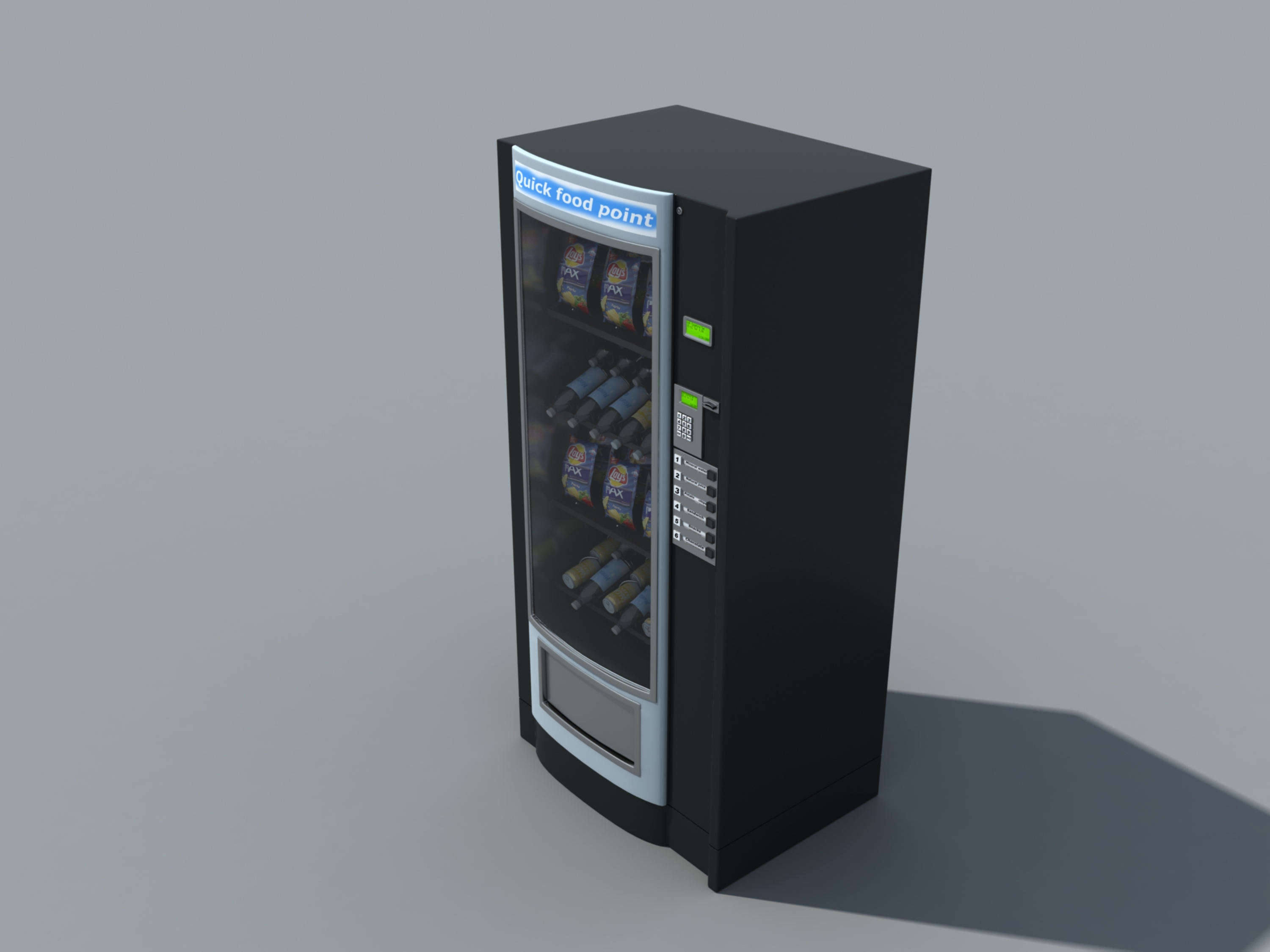 3d snacks vending machine model