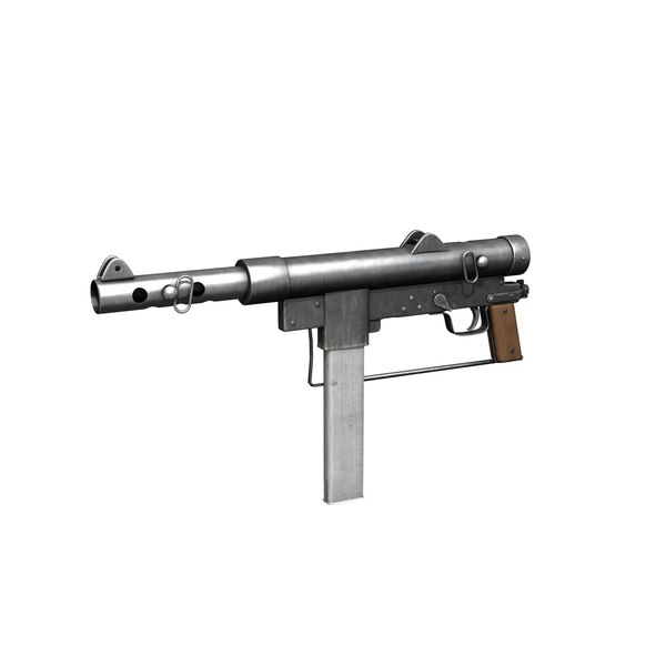 modèle 3D de Carl Gustav M45 - suédois K SMG - TurboSquid 468780