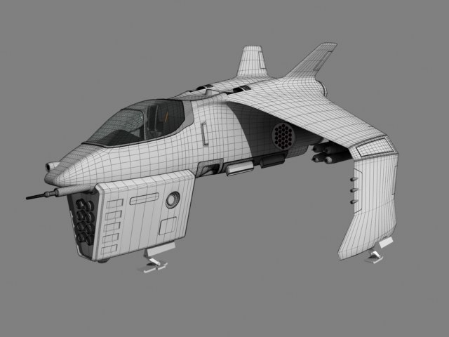 spaceship fighter 3d lwo