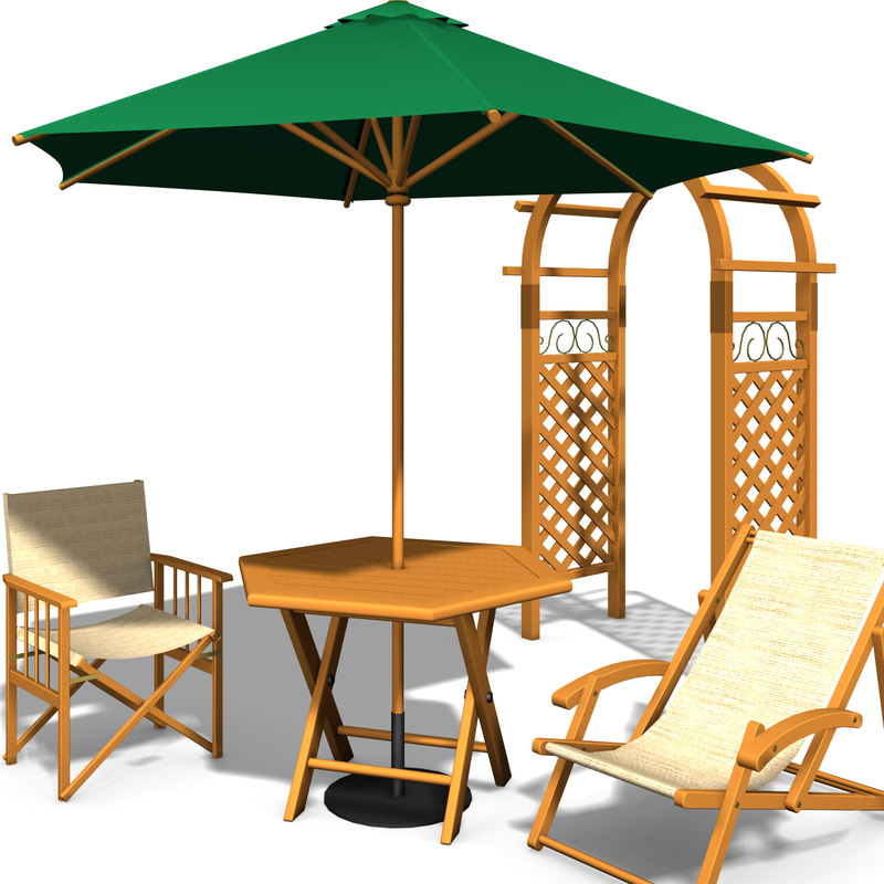 garden 3d dxf