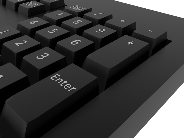 3d model keyboard keys