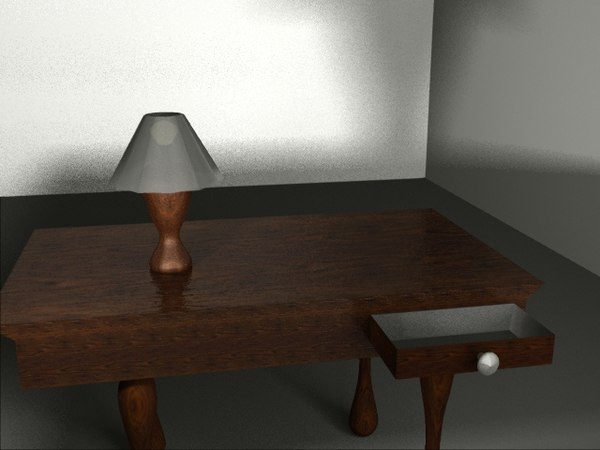 3d desk lamp model