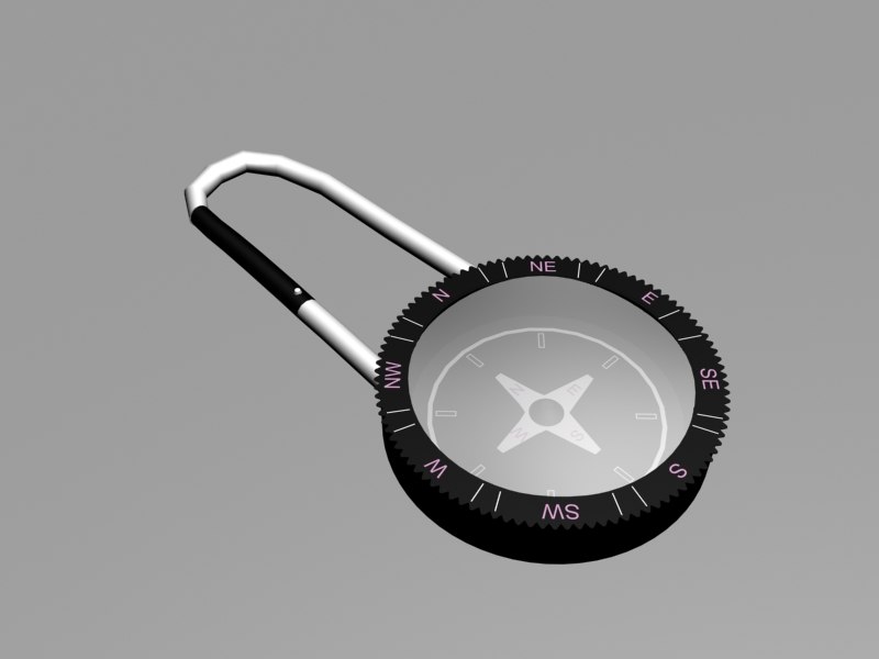 military compass 3d model