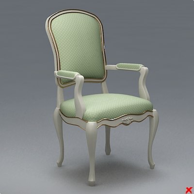 3ds max chair old fashioned