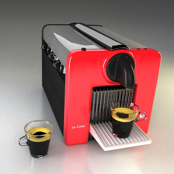 nespresso le cube coffee maker 3ds