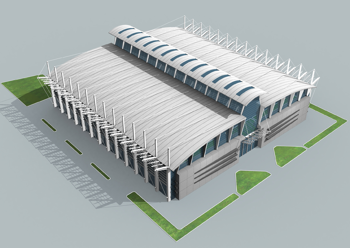 indoor sporting club 3d model