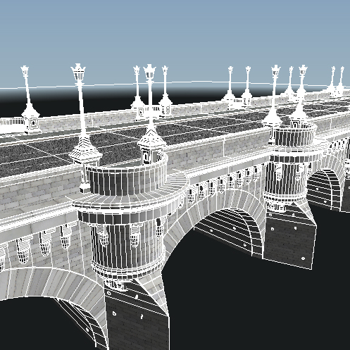 3d max pont neuf bridge