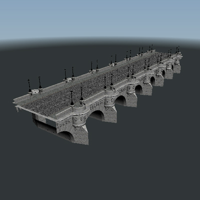 3d max pont neuf bridge