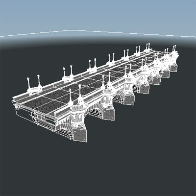 3d max pont neuf bridge