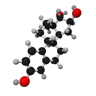 estriol molecule structure 3ds