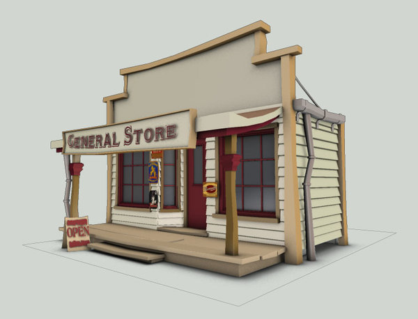 west general store 3d model