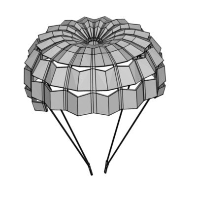 3d model of parachutes