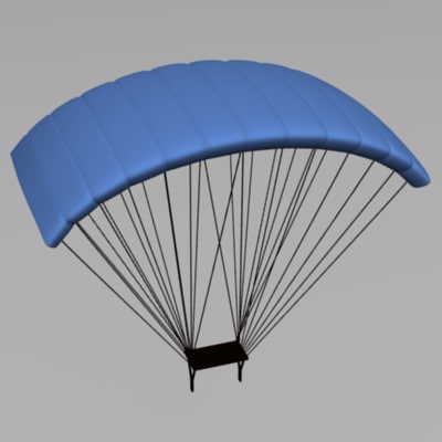 3d model of parachutes