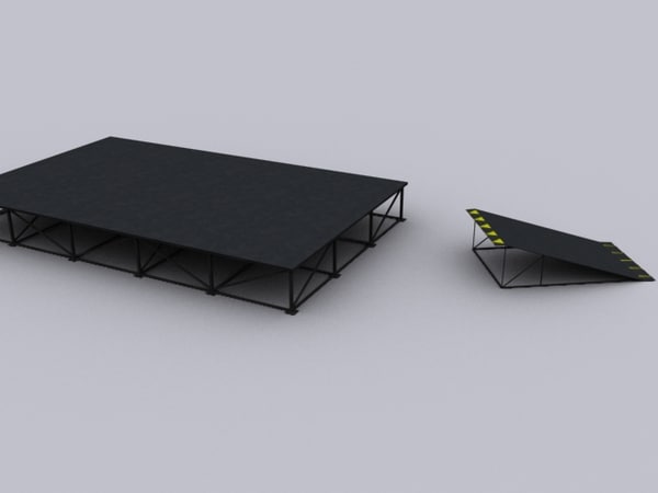 3ds max stage ramp