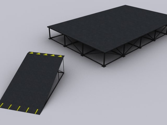 3ds max stage ramp