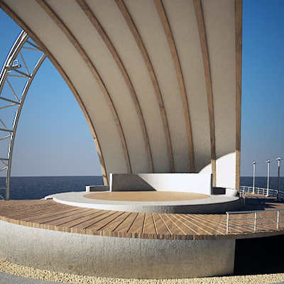 3dsmax amphitheater theater