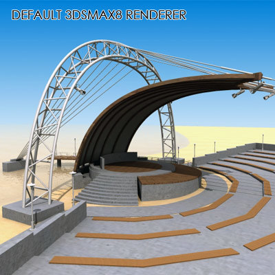3dsmax amphitheater theater