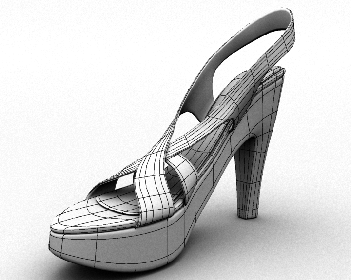 3ds woman shoe