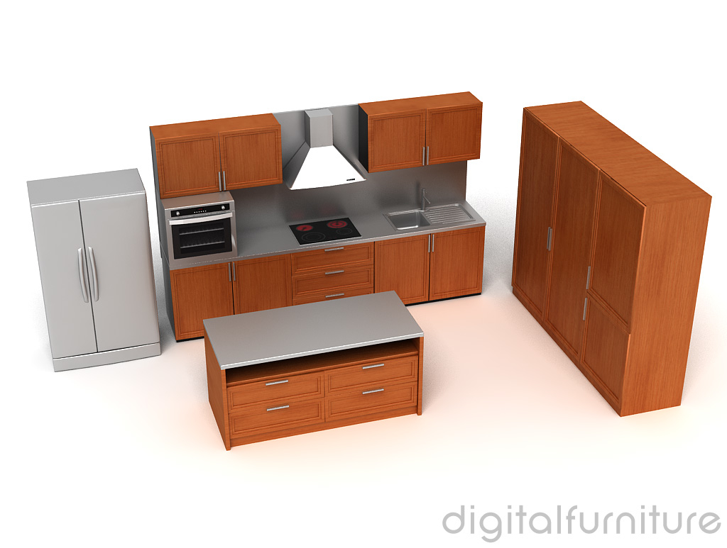 3d kitchen furniture