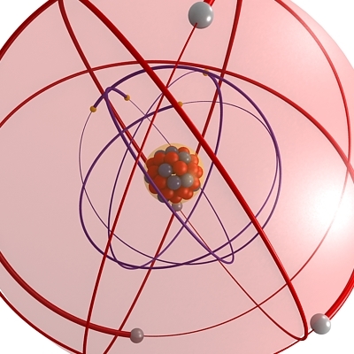 atom 3d model