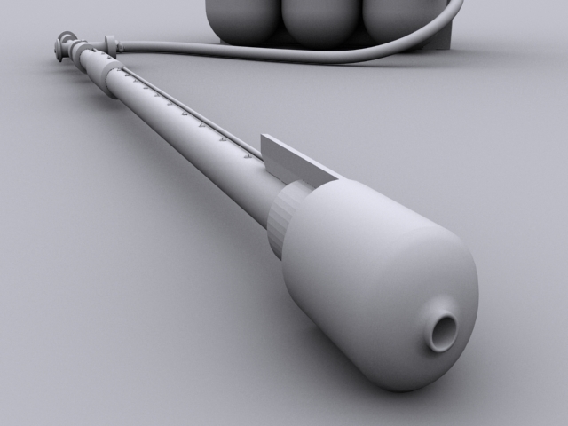 3d flame thrower model