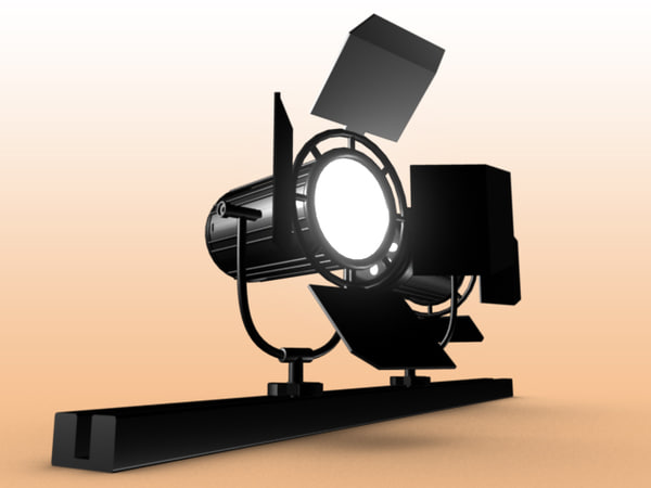3d model stage lighting track