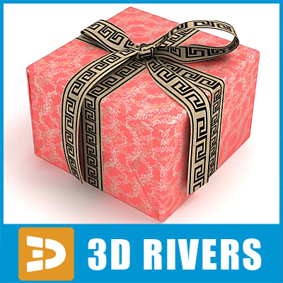 3d gift wrap model