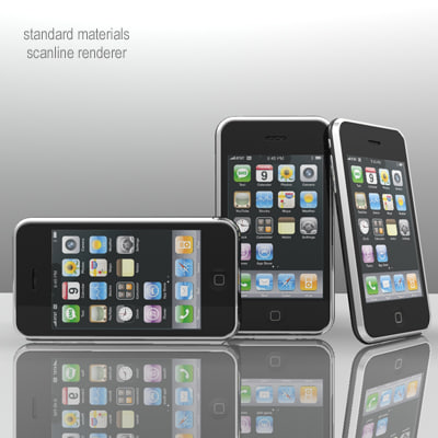 3g iphone 2009 3d model