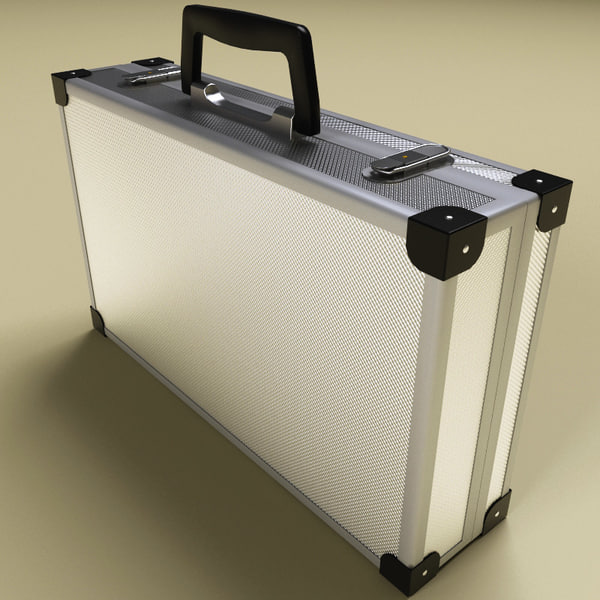 3d model suitcase modelled contains