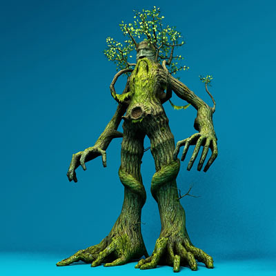 treebeard ent trees 3d model