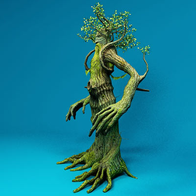 treebeard ent trees 3d model