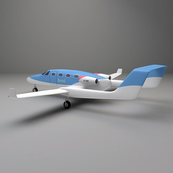 adam aircraft a700 3d model