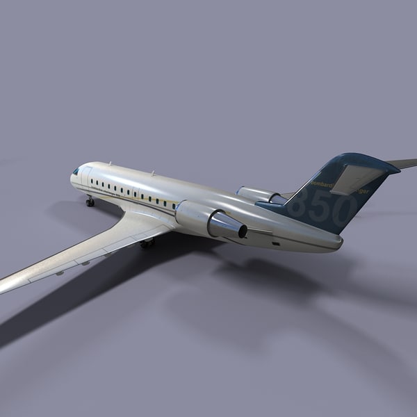 3d model bombardier challenger 850
