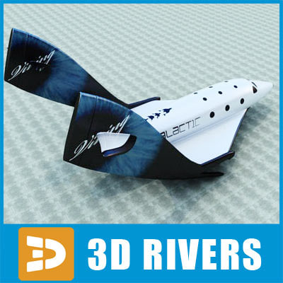 concept spaceshiptwo space 3d max